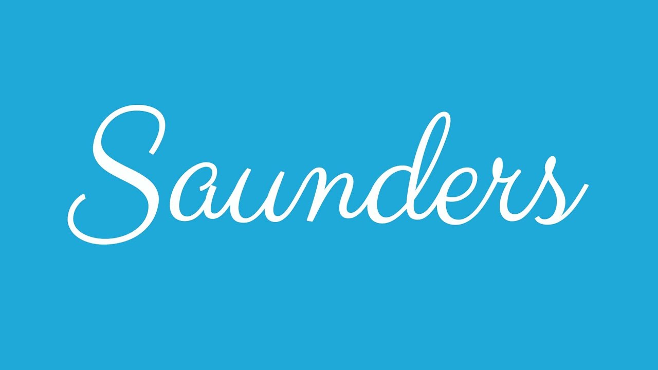 Saunders English Cursive Handwriting Tutorial - YouTube