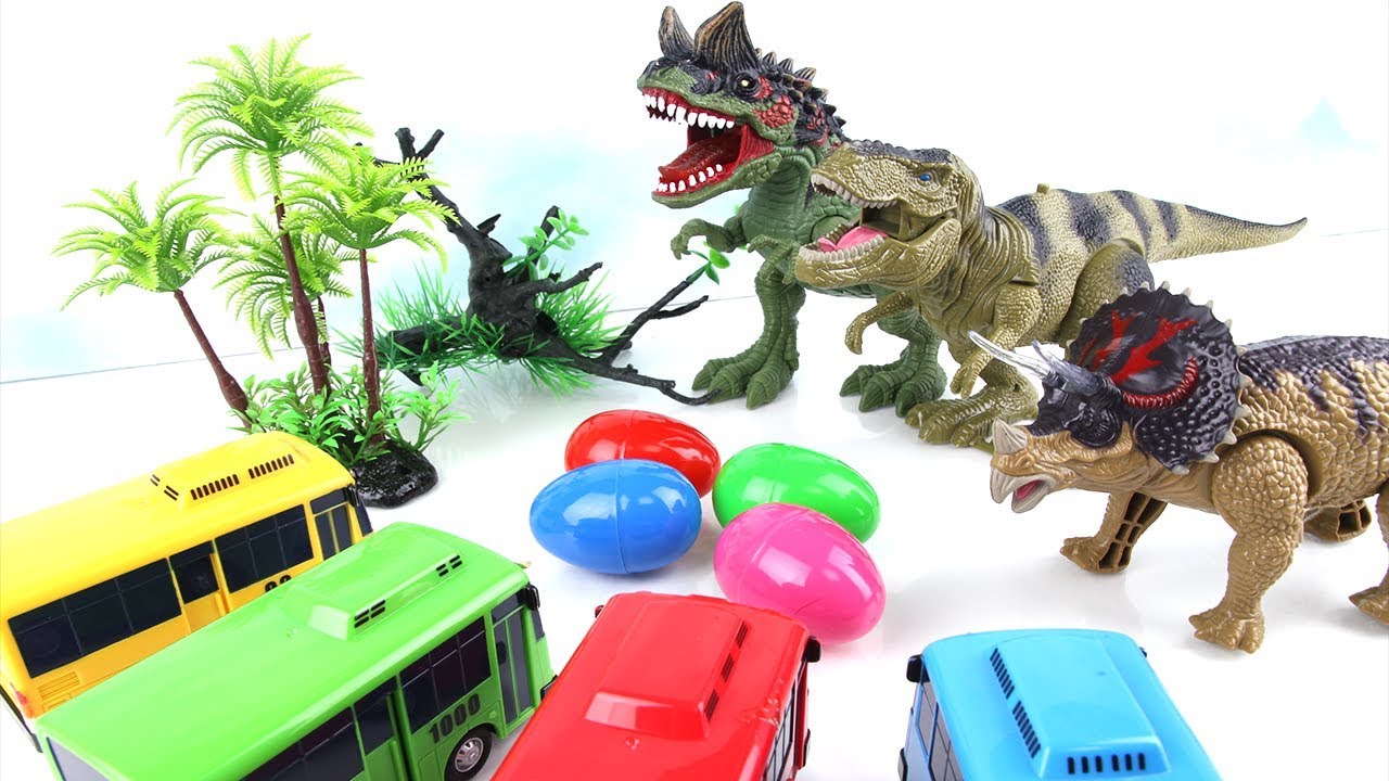 Dinosaurs Battle! Angry Dinosaurs Steal The Eggs!! Fun Dinosaurs Toy ...