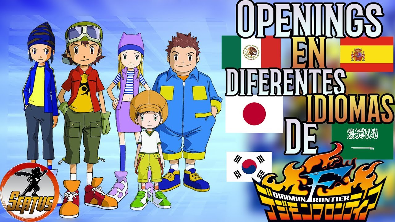 Opening en Diferentes Idiomas de "Digimon Frontier" - YouTube