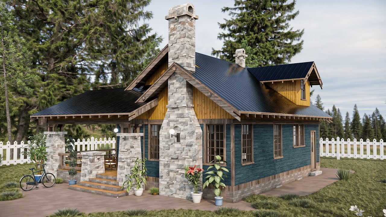 Functional & Classic: 8x14 M/28x48 ft Small House with 3 Bedrooms and ...