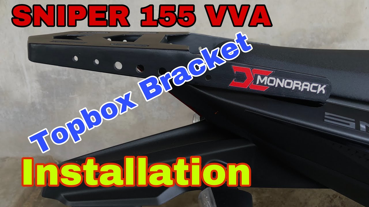 Sniper 155 VVA Yamaha topbox Bracket installation DIY - YouTube