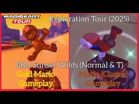 GBA Sunset Wilds (Normal & T): Gold Mario & Mario (Classic) Gameplay ...