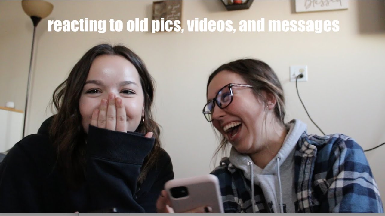 reacting to old texts, pictures, and videos - YouTube