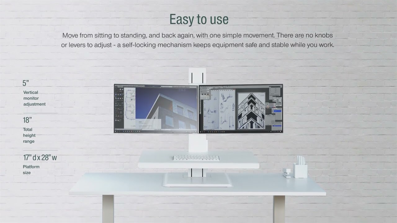 Humanscale Quickstand Eco commercial video - YouTube