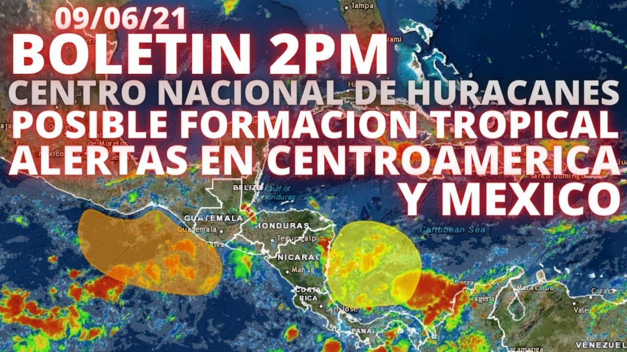 CENTRO NACIONAL DE HURACANES "BOLETIN 2PM ALERTAS EN MEXICO Y ...