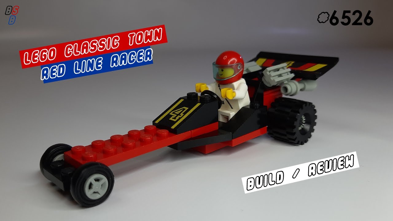 LEGO CLASSIC TOWN 6526 Red Line Racer - Speed Build - Retro Lego Builds ...