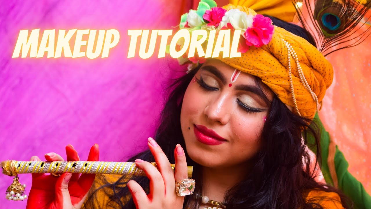 Aesthetic Shri Krishna Makeup Tutorial • Bolo Radhe Krishna 🙏🏻 ...