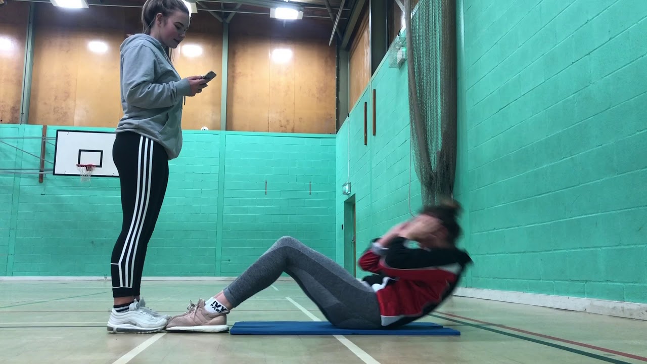 sit up test - YouTube