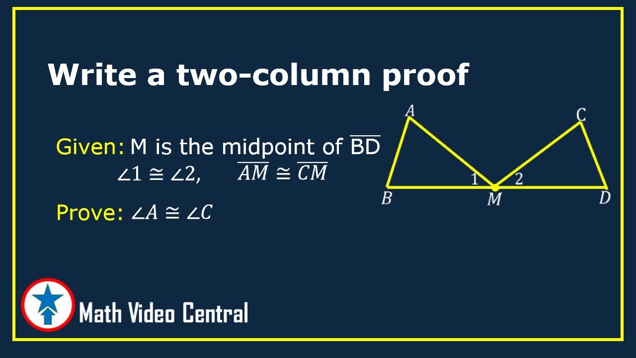 Proving : Corresponding Parts of Congruent Triangles Are Congruent ...