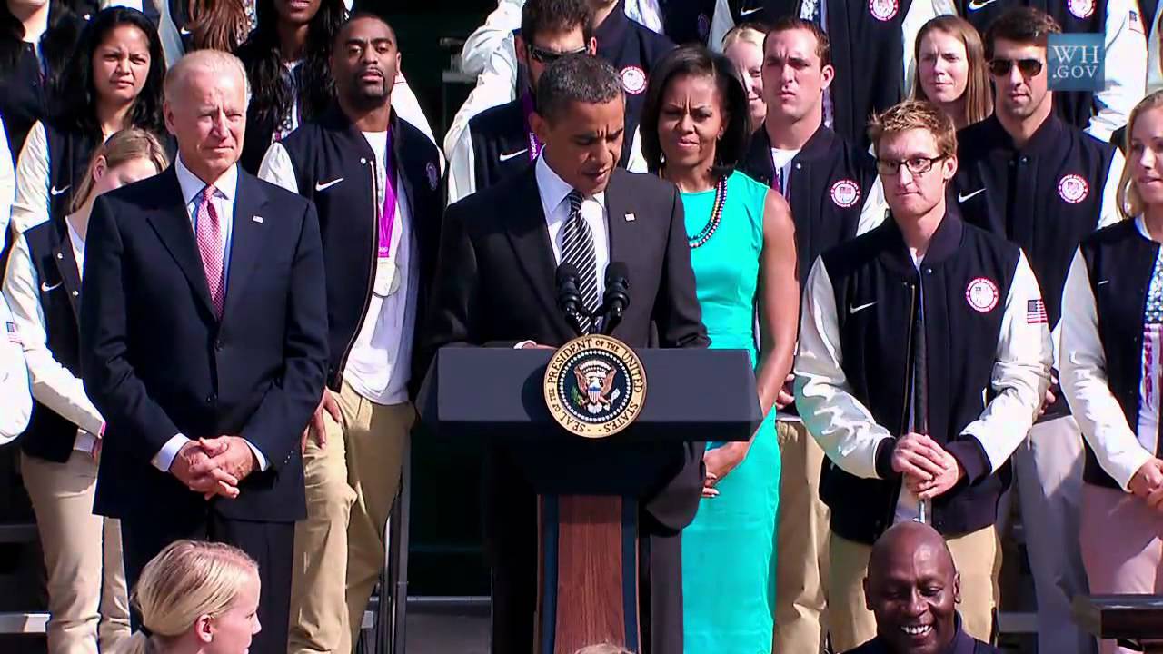 President Obama and Mrs. Obama Honor Team USA at the White House - YouTube
