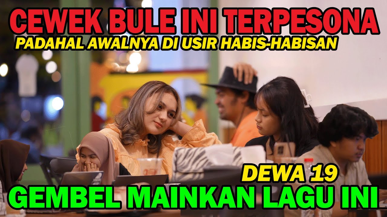 Cewek Bule Ini Terpesona Di Usir Habis Habisan Gembel Mainkan Lagu
