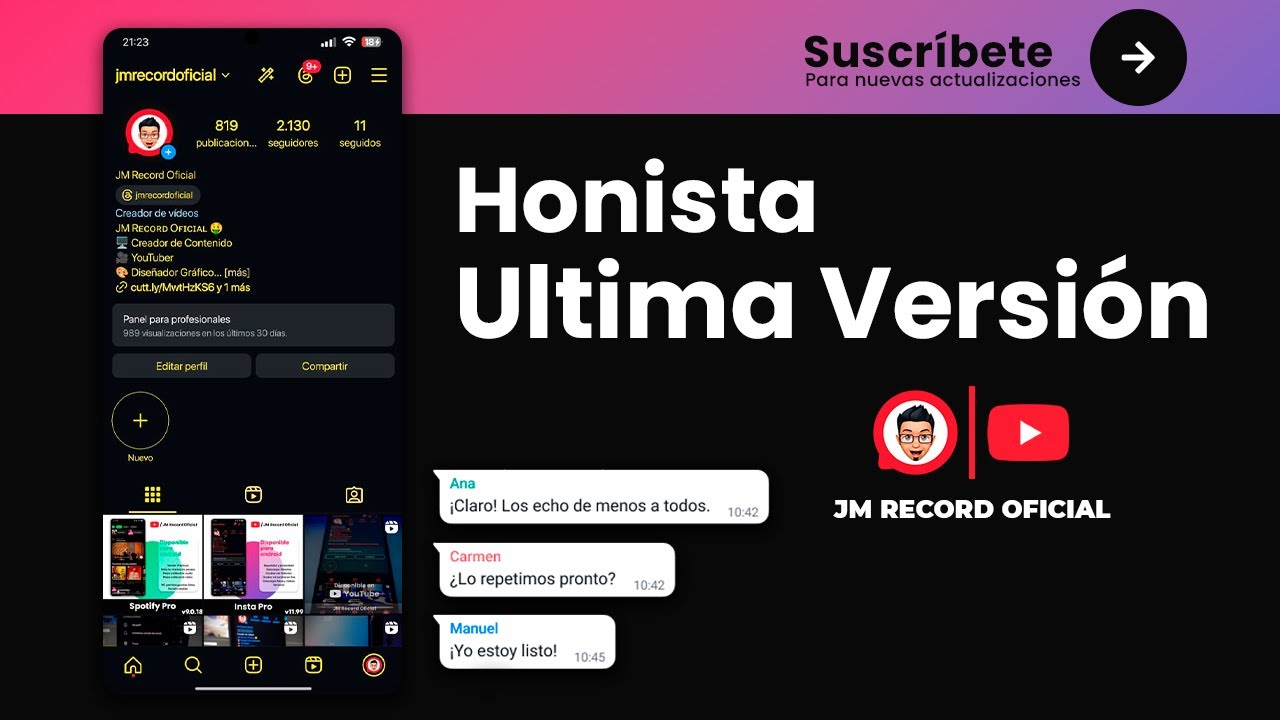 NUEVO HONISTA Plus v10.3 (ULTIMA VERSIÓN)💟📢 INSTAGRAM EXTREMO ULTIMA ...
