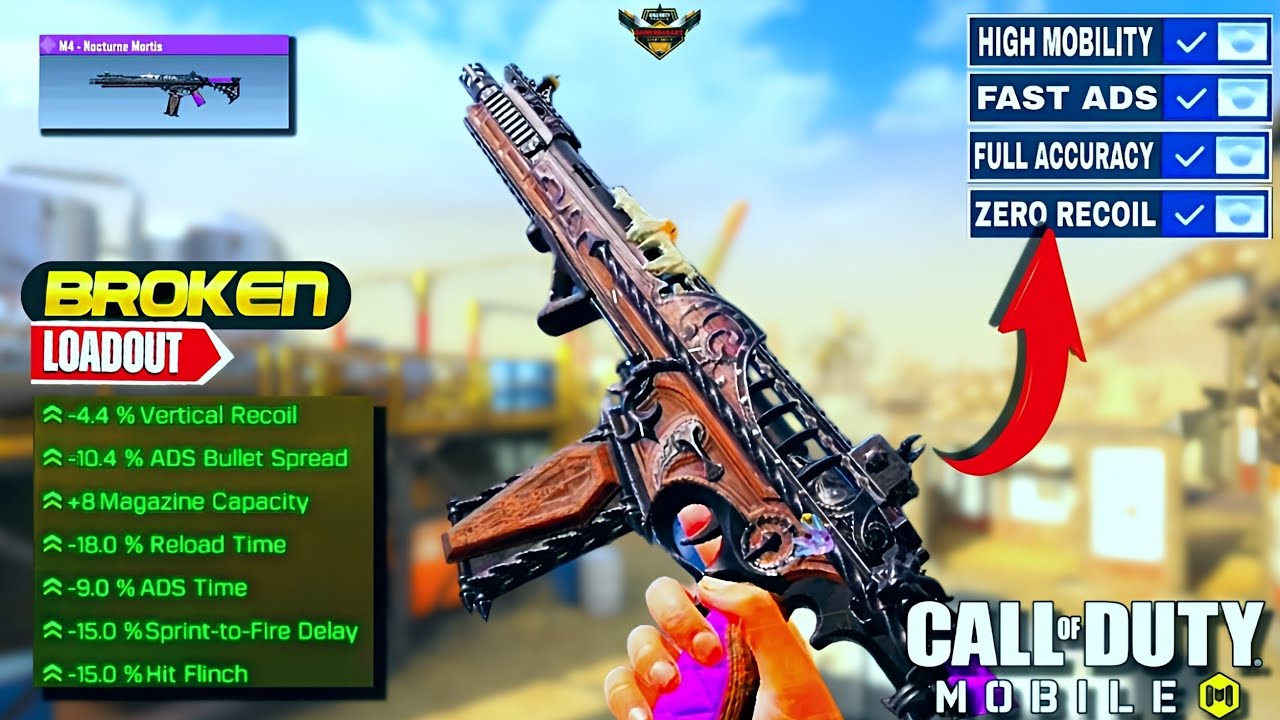 M4 Best Attachments for Call Of Duty Mobile // Fast ADS + No RECOIL # ...