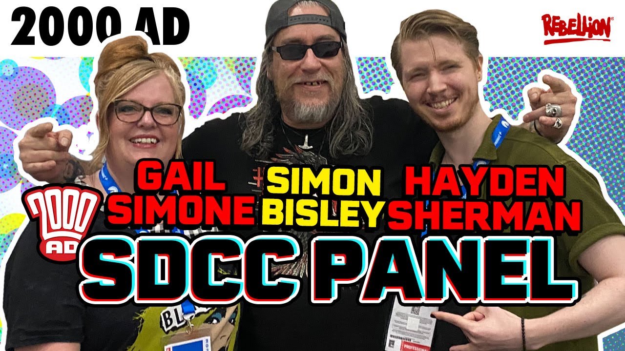 Simon Bisley, Gail Simone & Hayden Sherman on The 2000 AD San Diego ...