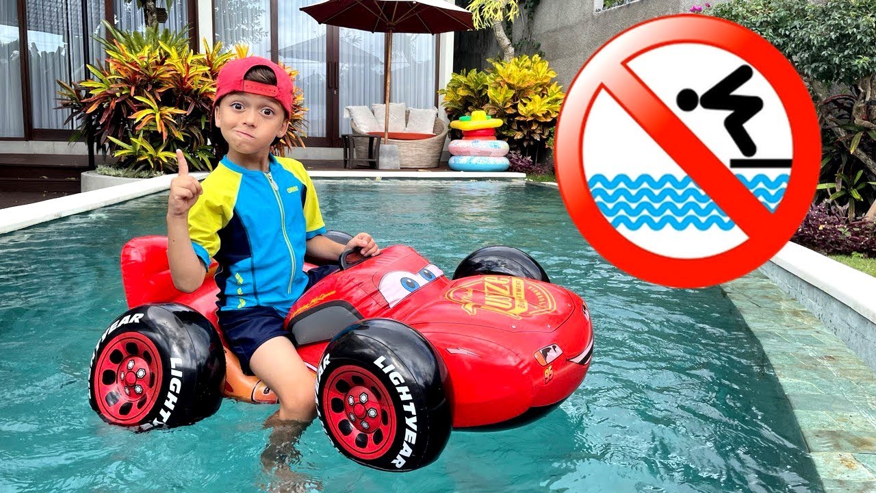 Mark and safety rules in the pool and other rules of behavior for kids ...