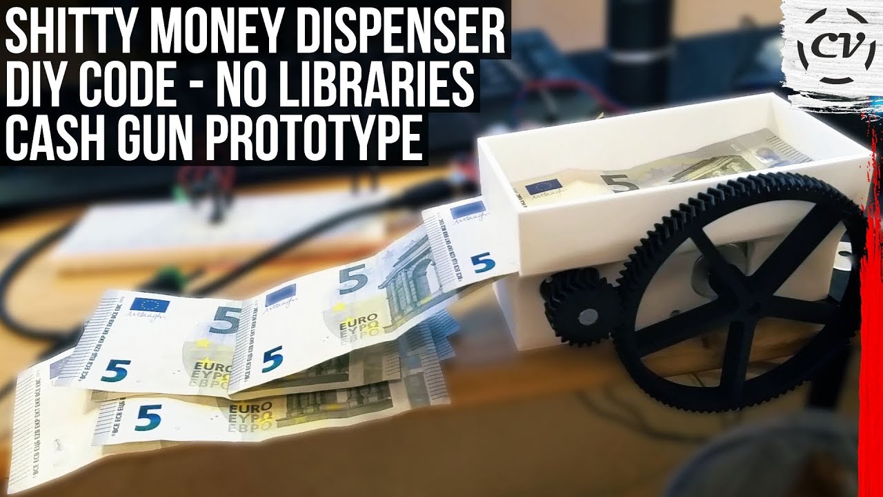 Cash Dispenser (Shitty Robot) Stepper Motor & Arduino - YouTube