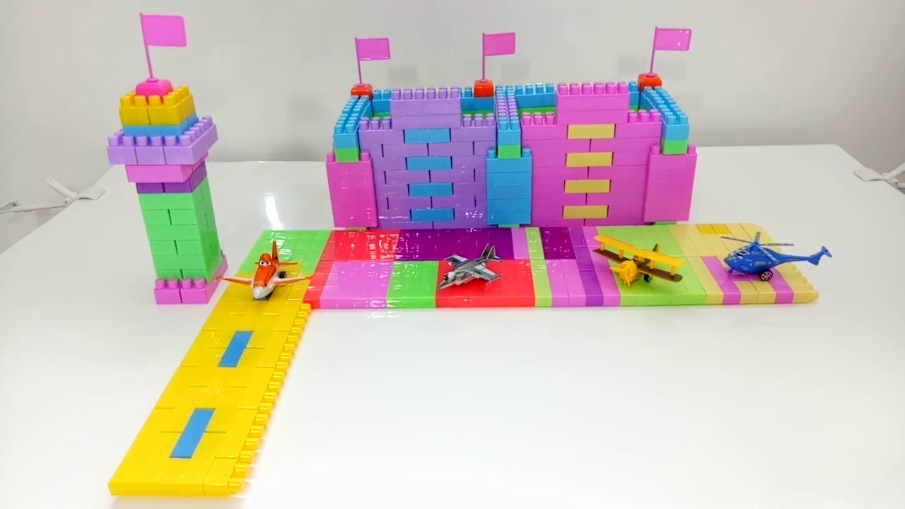 How To Building Runway Airport Hangar | Videos For Kids | Building ...