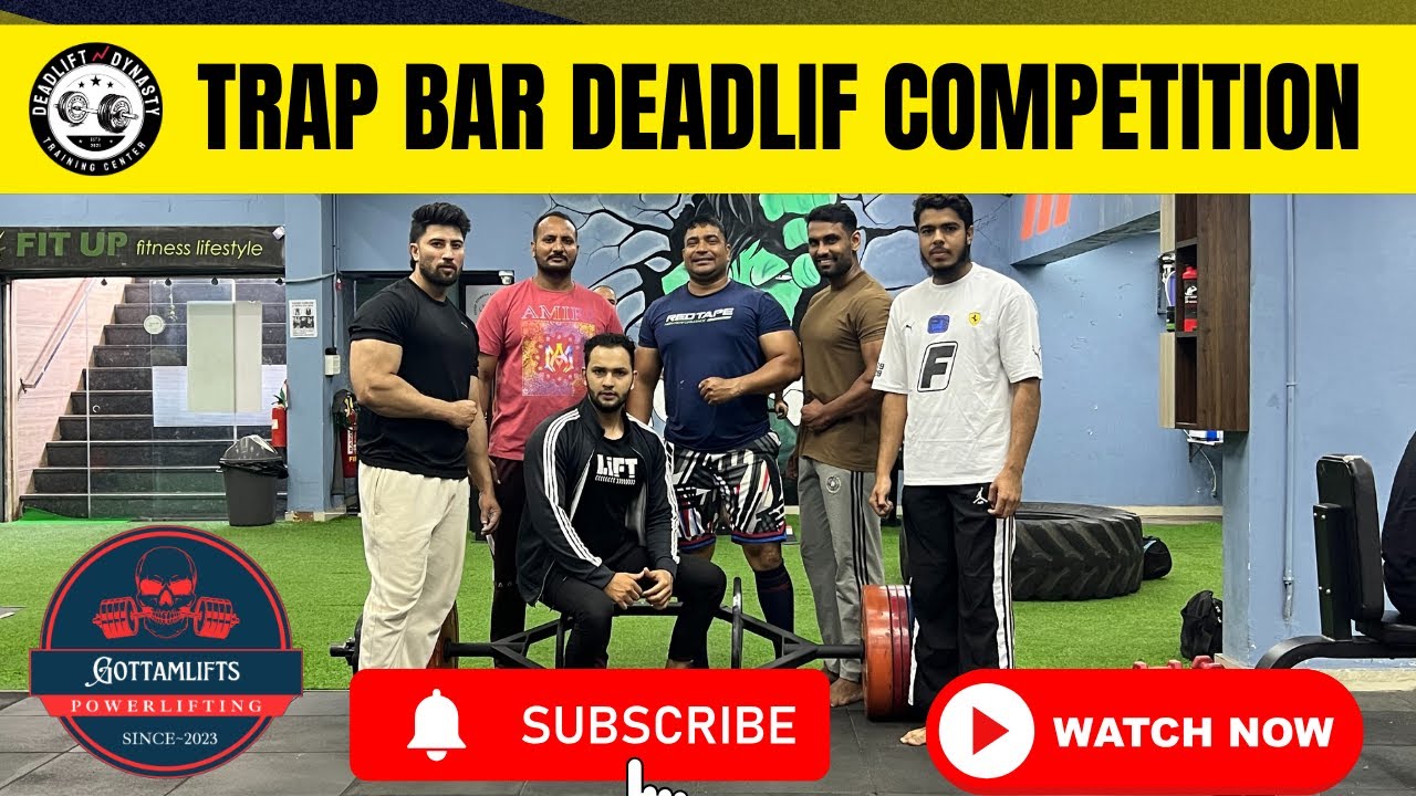 Trap Bar Deadlift gym competition by @Natural.Powerlifting - YouTube