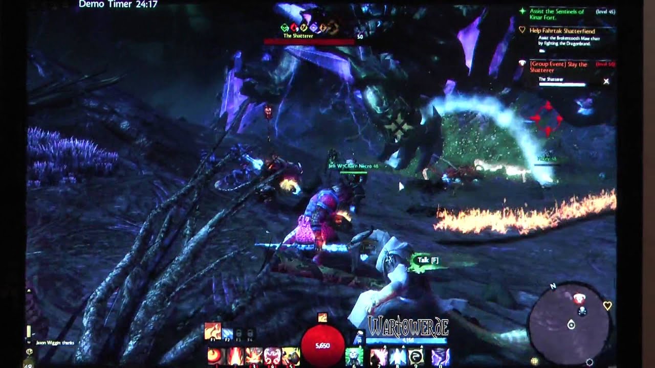 Guild Wars 2 HQ (Shatterer Attacks @ Gamescom 2010).avi - YouTube