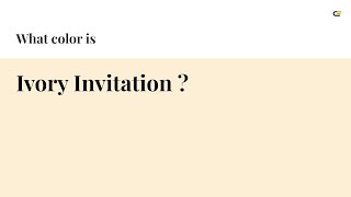 Ivory Invitation color #fcefd6 hex Cool Orange color fcefd6