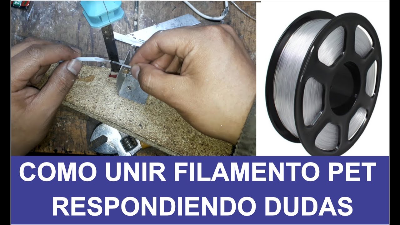 como unir filamento 3d pet ( (respondiendo muchas dudas )) - YouTube