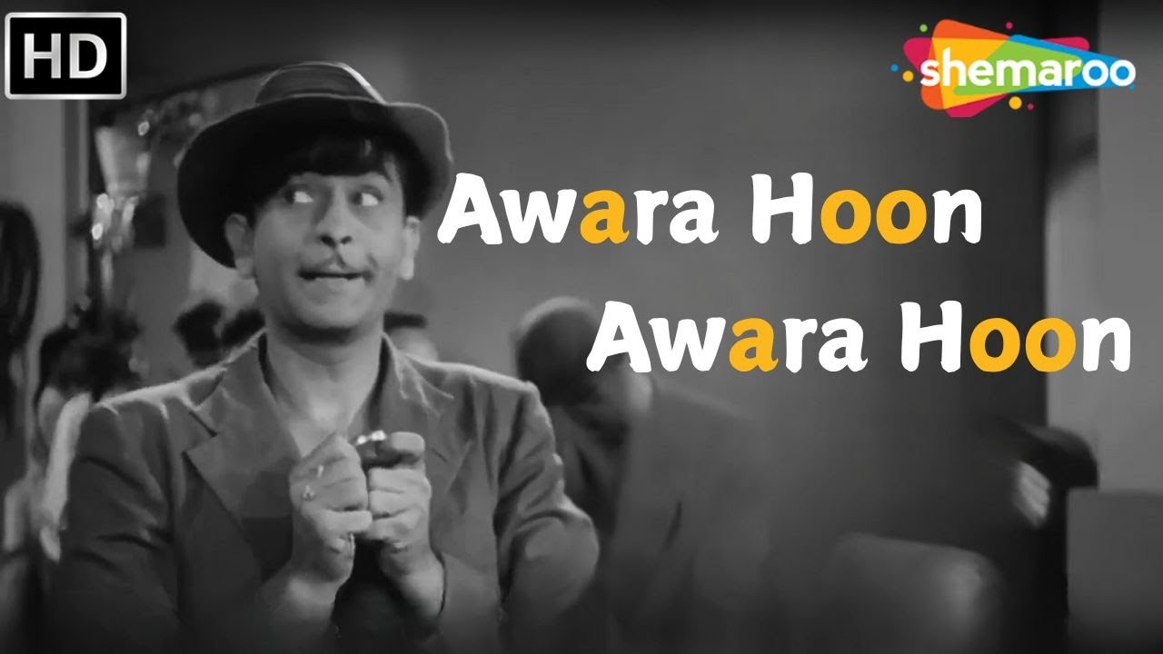 Awara Hoon Awara Hoon (Video Song) - Mukesh | Raj Kapoor, Nargis ...