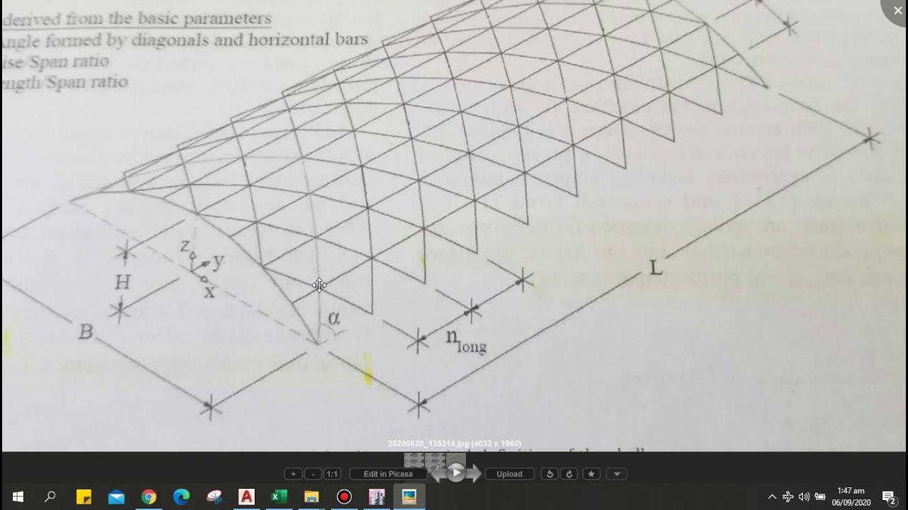Design of Lattice Cylindrical Shell Structure in ETABS v.17 Part 2 ...