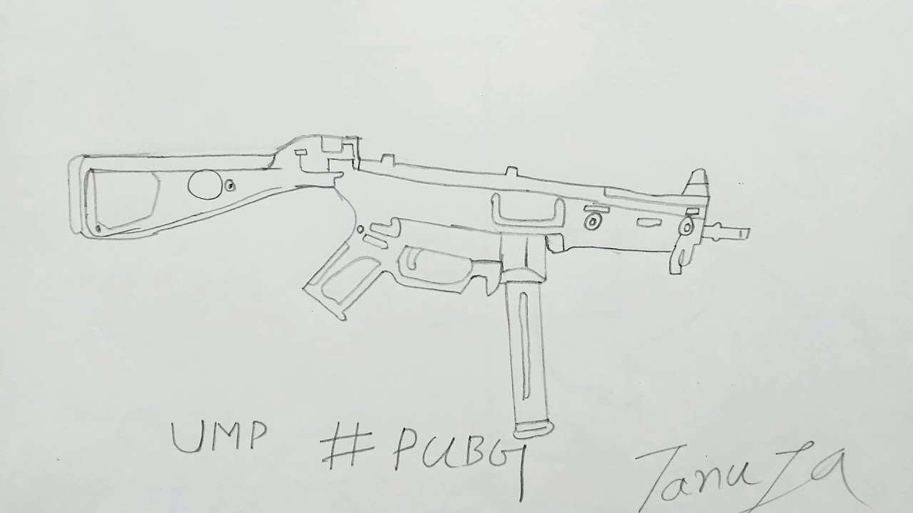 UMP GUN DRAWING PAINNT 🥰🥰 - YouTube