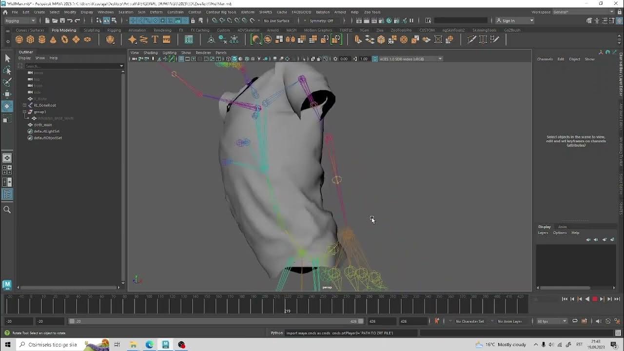 Real Time Cloth Deformation Dynamic Skinning with Machine Learning DEMO - YouTube