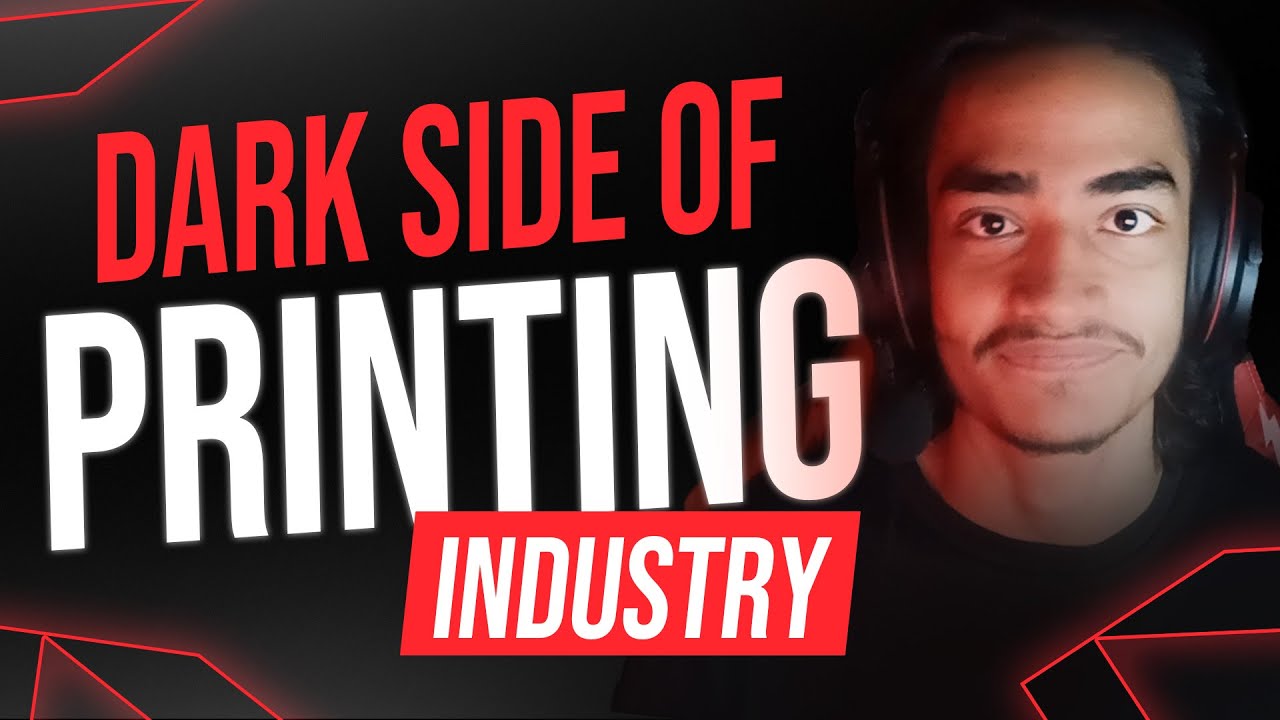 Dark Side of Printing Industry | My Journey of Graphic Design & First Job | FaiZ GraphiX - YouTube