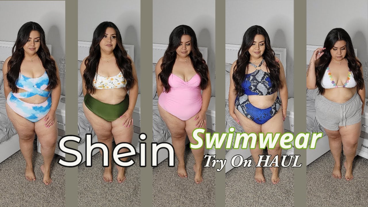 Shein Swimwear Try On Haul One And Two Piece Sets Mid Plus Size Youtube