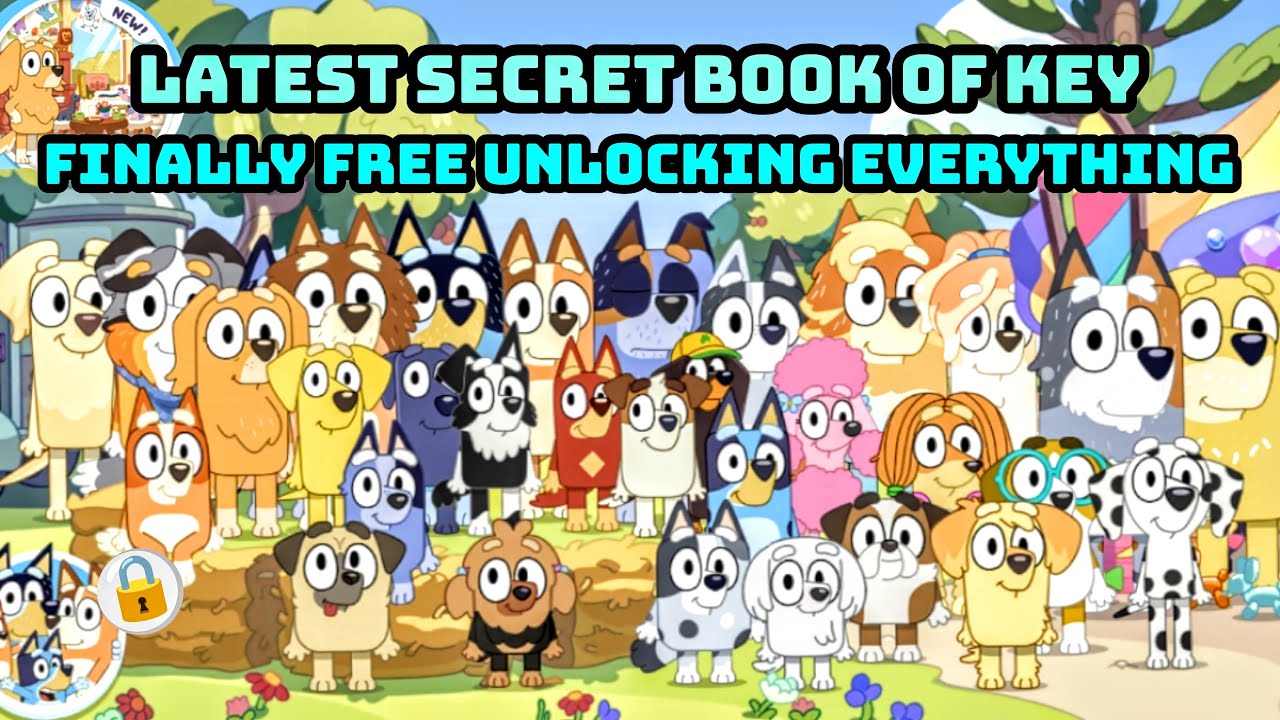 Bluey Let's Play Latest Secret Book Of Key Finally Free Unlocking ...