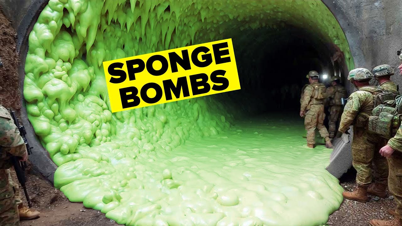 How Israel Used “SPONGE BOMBS” in Hamas' Tunnels - YouTube