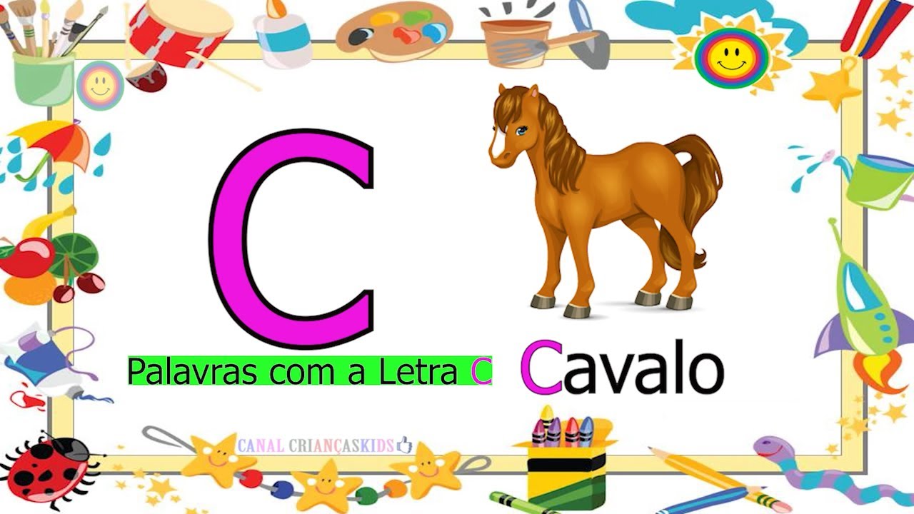 Aprenda Palavras com a Letra C | Alfabetização infantil | Video ...