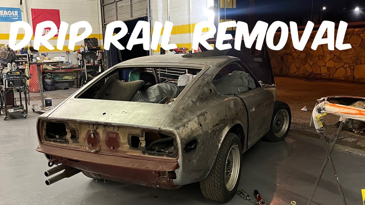 How to remove a drip rail on a classic car - YouTube