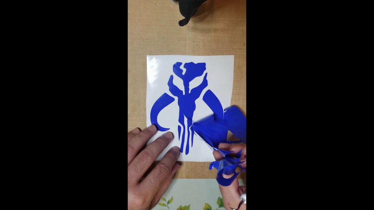 The Mandalorian Star Wars Bantha Skull Vinyl Decal Making #shorts - YouTube