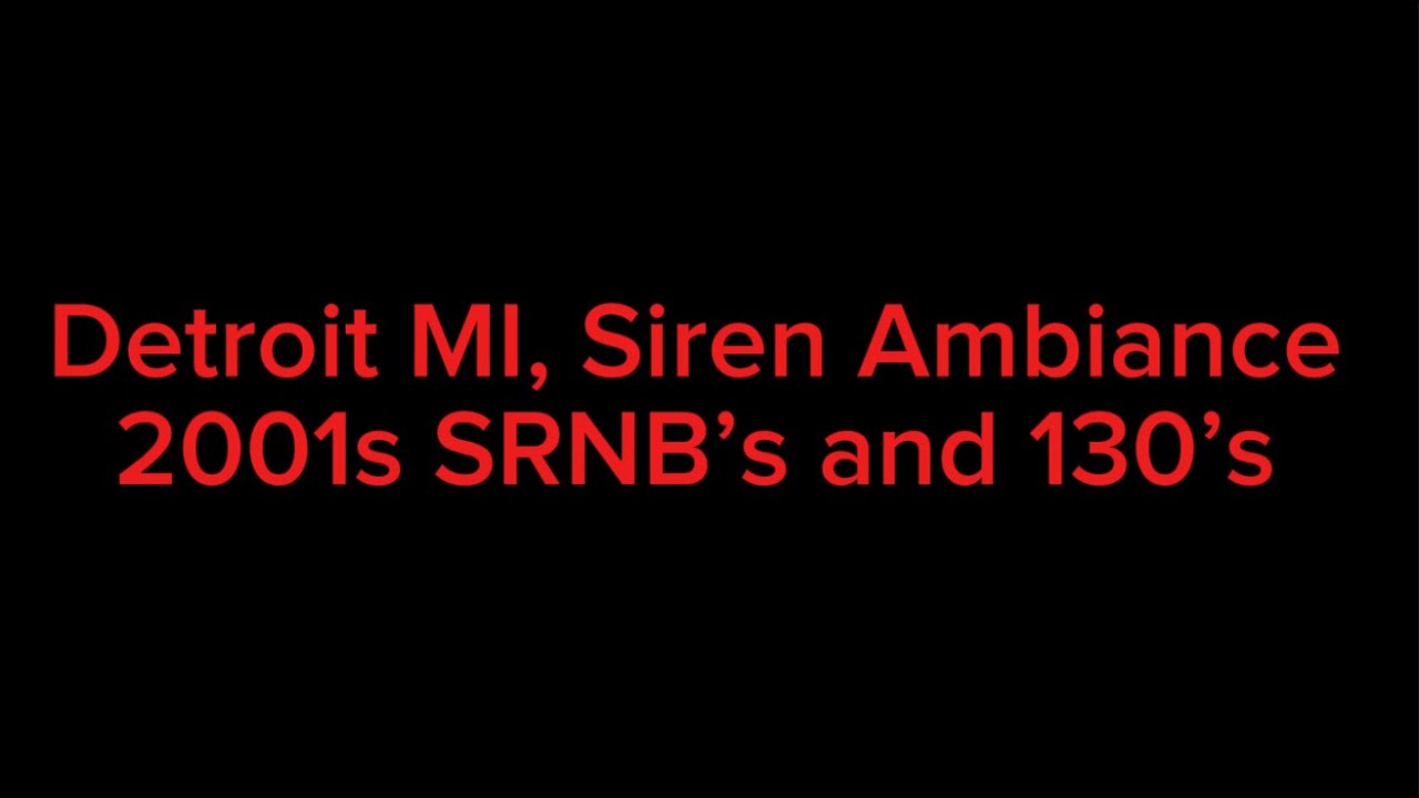 Detroit, MI Federal Signal 2001-SRNB & 2001-130 Tornado Siren Ambience ...