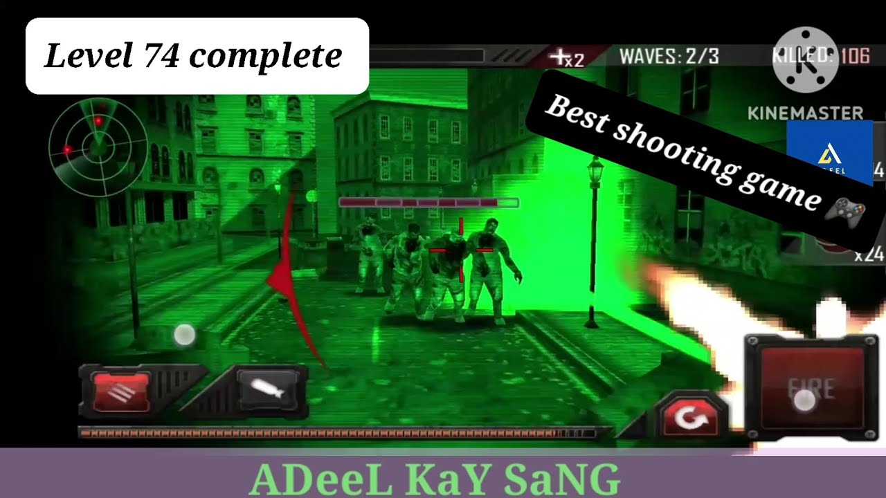 Best shooting Game|Level 74|Best action game|zombie roadkill 3D|# ...