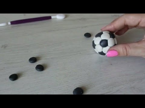 Футбольный мяч из мастики. - YouTube
