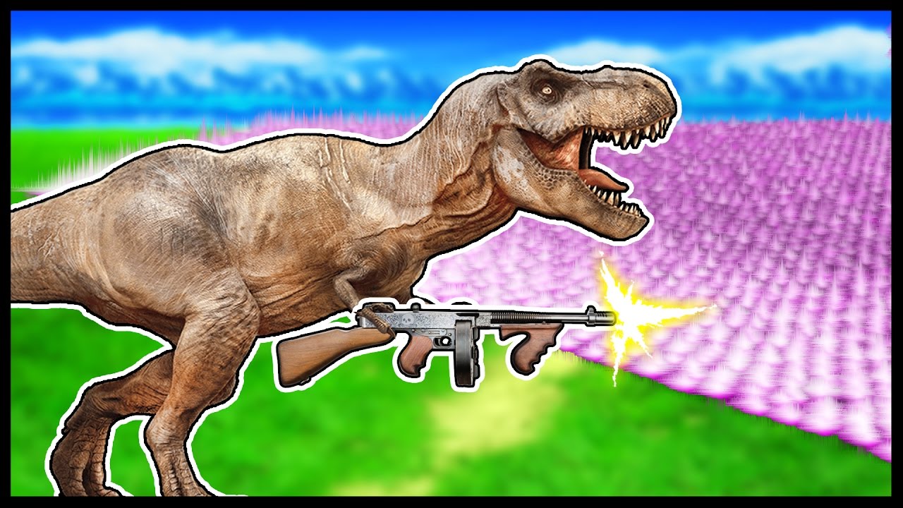 MACHINE GUN T-REX ARMY! - UEBS -Ultimate Epic Battle Simulator [UEBS ...