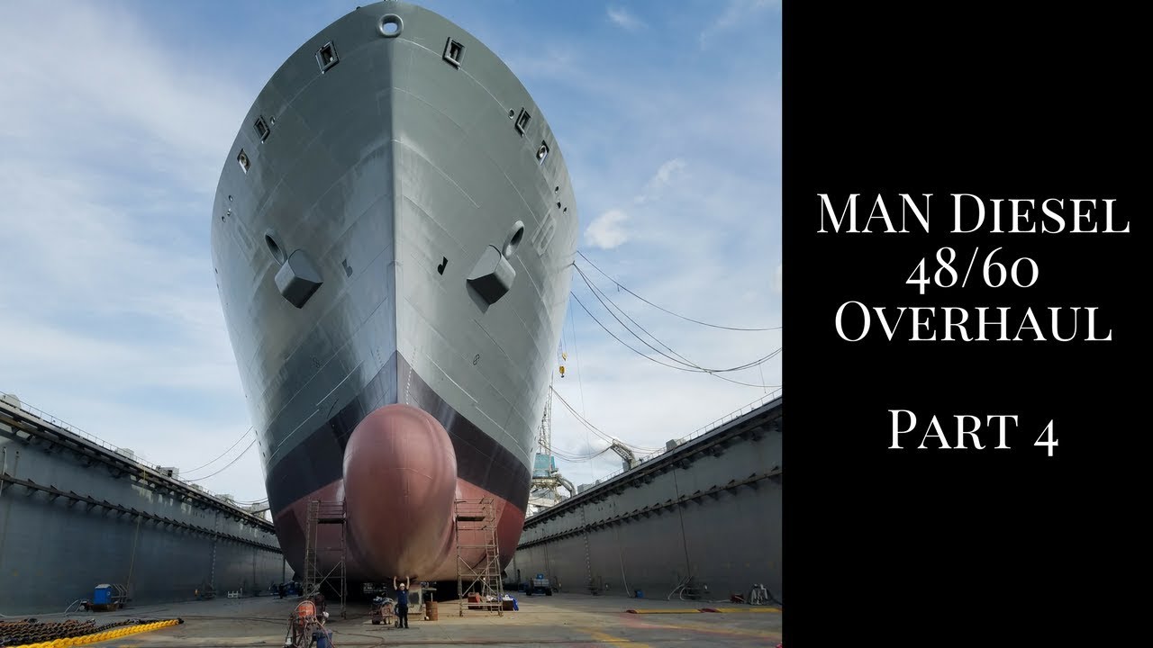 MAN Diesel 48/60 Overhaul Part 4 - YouTube