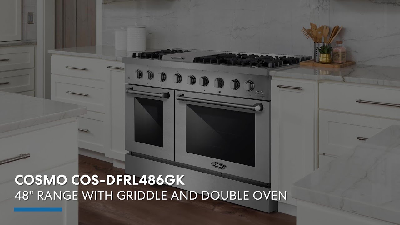 Cosmo Appliances Dual Fuel Range COS-DFRL486GK | Product Showcase - YouTube