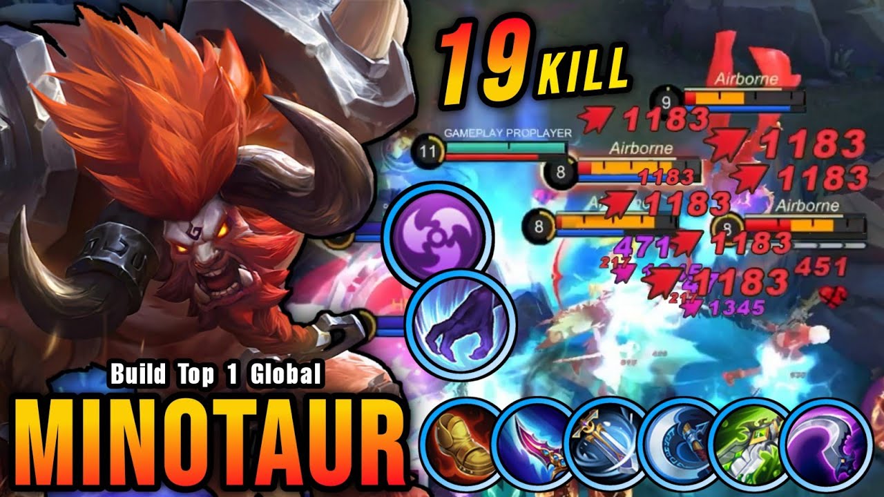 Minotaur 19 Kills!! Insane One Shot Damage Build!! - Build Top 1 Global ...