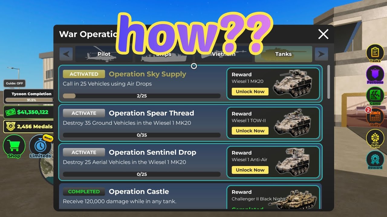 WAR TYCOON #56 HOW TO COMPLETE NEW AIRDROP TASK War Tycoon air drop وار ...