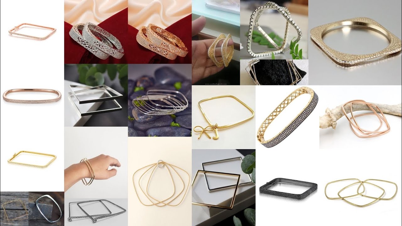Square bangles / latest bangle / top bangles design - YouTube