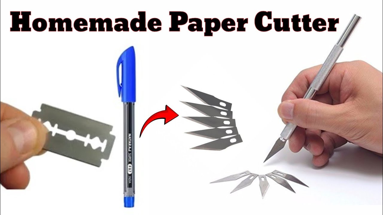 How to make Knife/How to make Paper Cutter/Homemade Cutter/DIY handmade ...