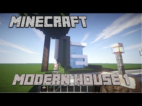 Minecraft House Tutorial::Modern House::10x10 Plot - YouTube