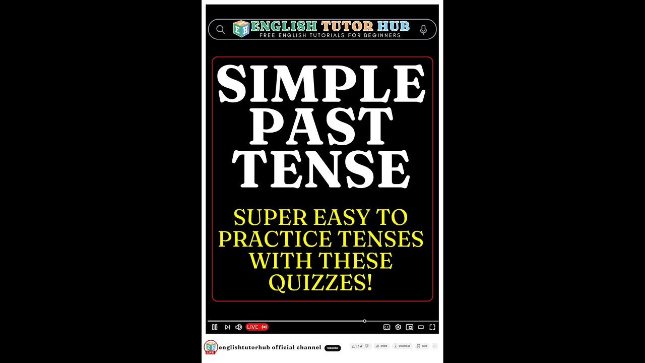 Simple Past Tense — Super Easy to Practice Tenses with these Quizzes ...