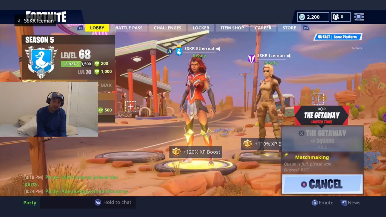 Fortnite The Getaway Gameplay 6 Wins - YouTube