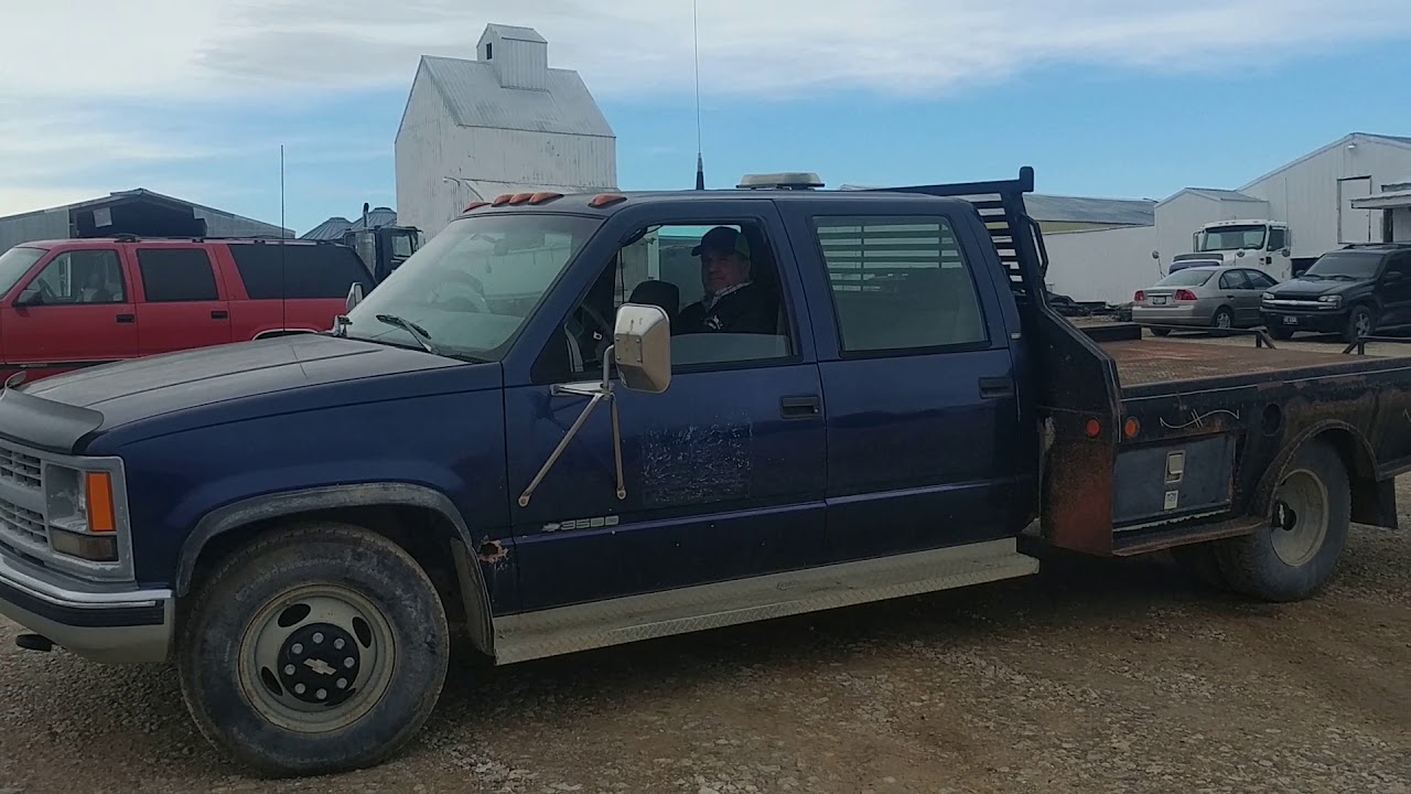 1998 Chevrolet 3500 Crew Cab Flatbed | EN8346 - YouTube